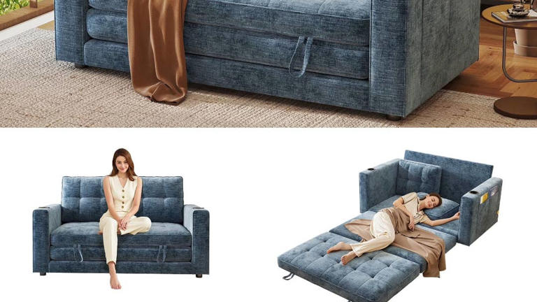 Walmart's 'very comfortable' $216 foldable sofa bed is 'perfect for a ...