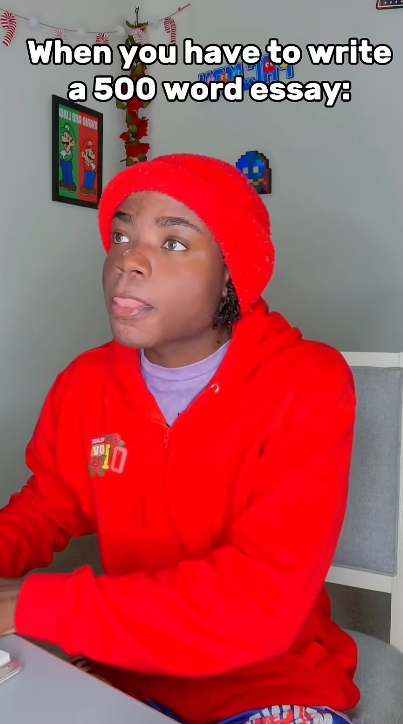 When you have to write a 500 word essay
