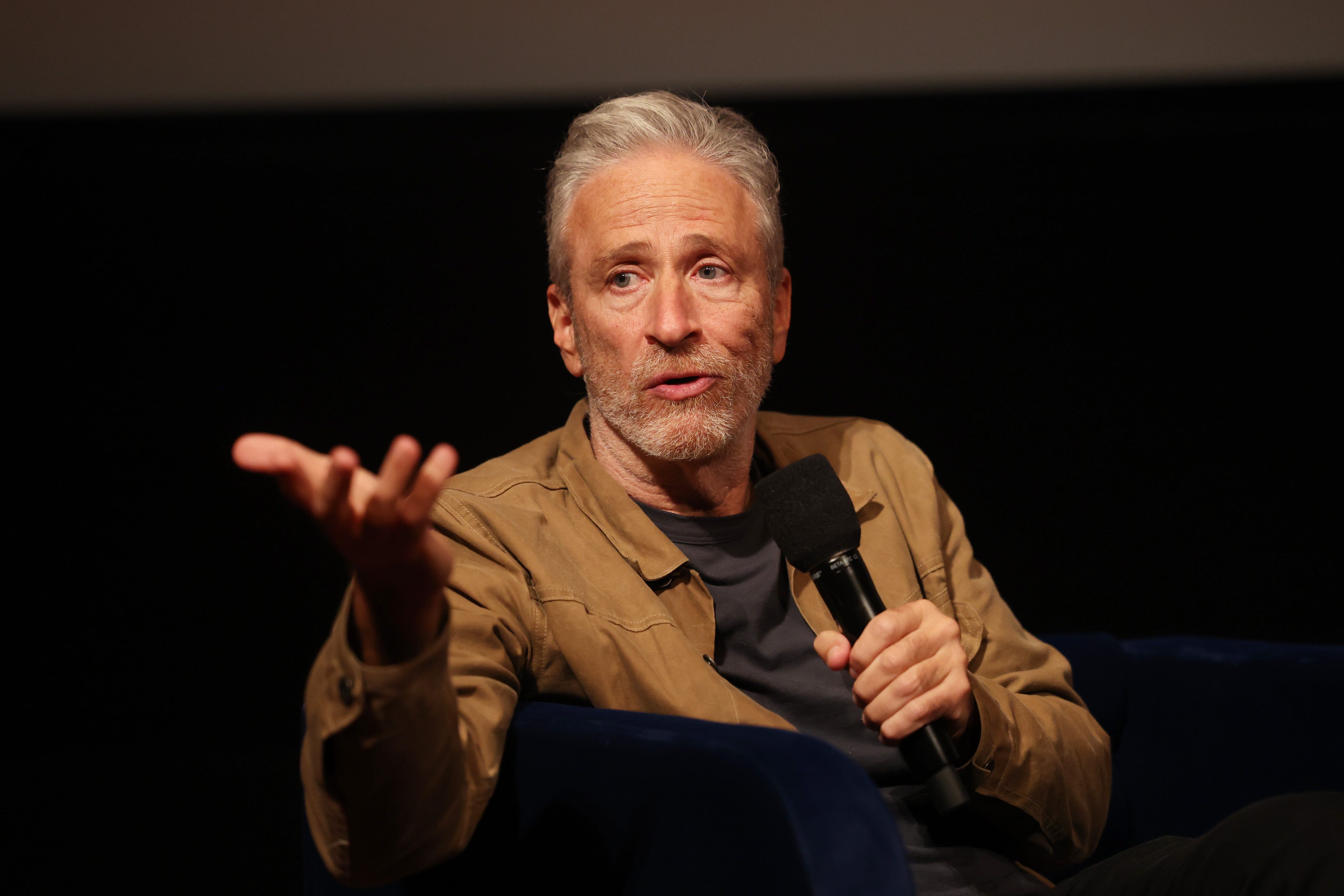Jon Stewart calls Trump a 'fragile man baby' for leaving NBC interview