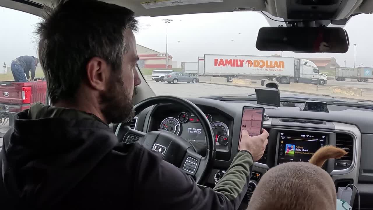 Nobody actually sleeps here: Their night at America’s largest truck ...