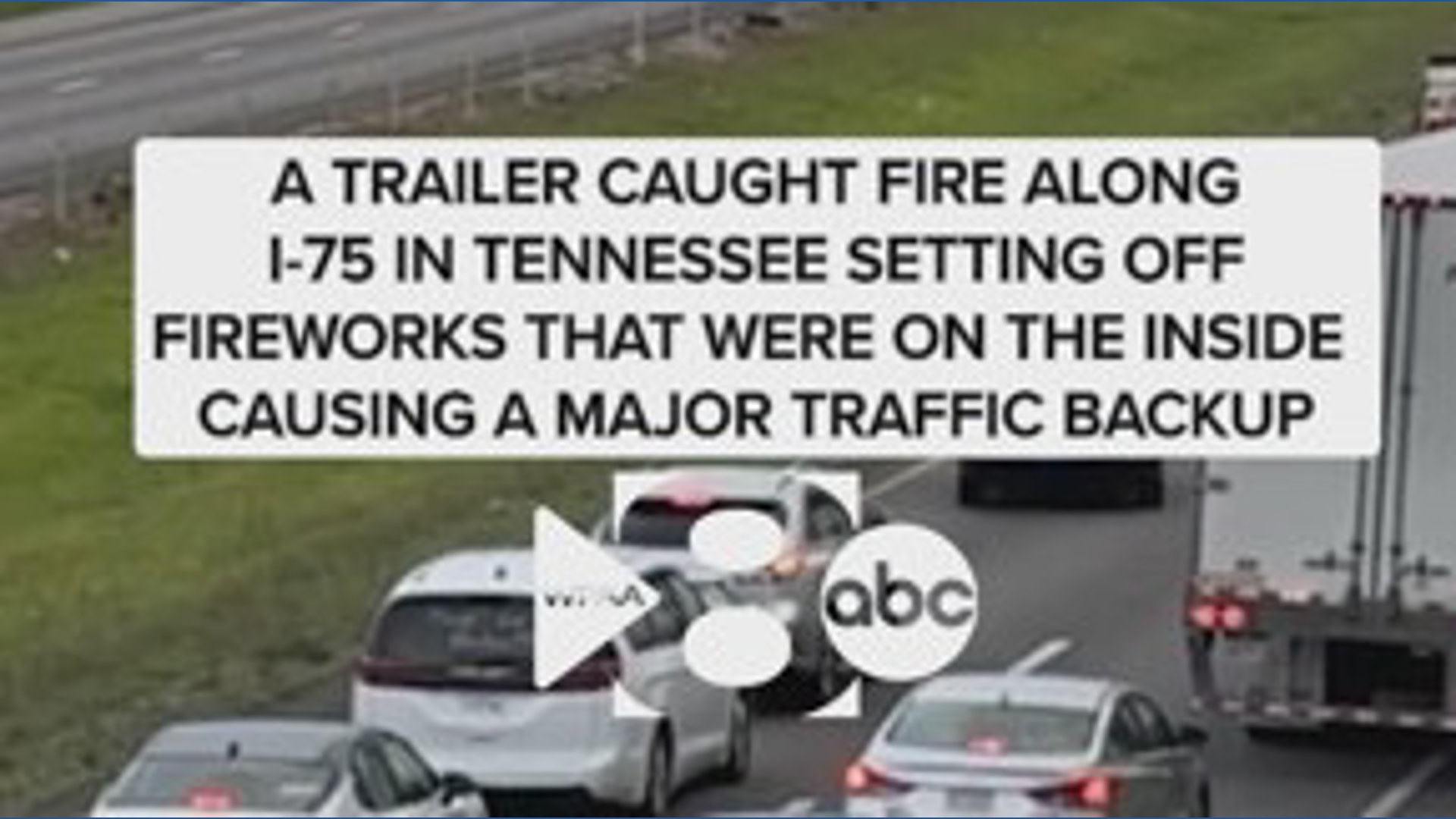 Tennessee fireworks truck fire