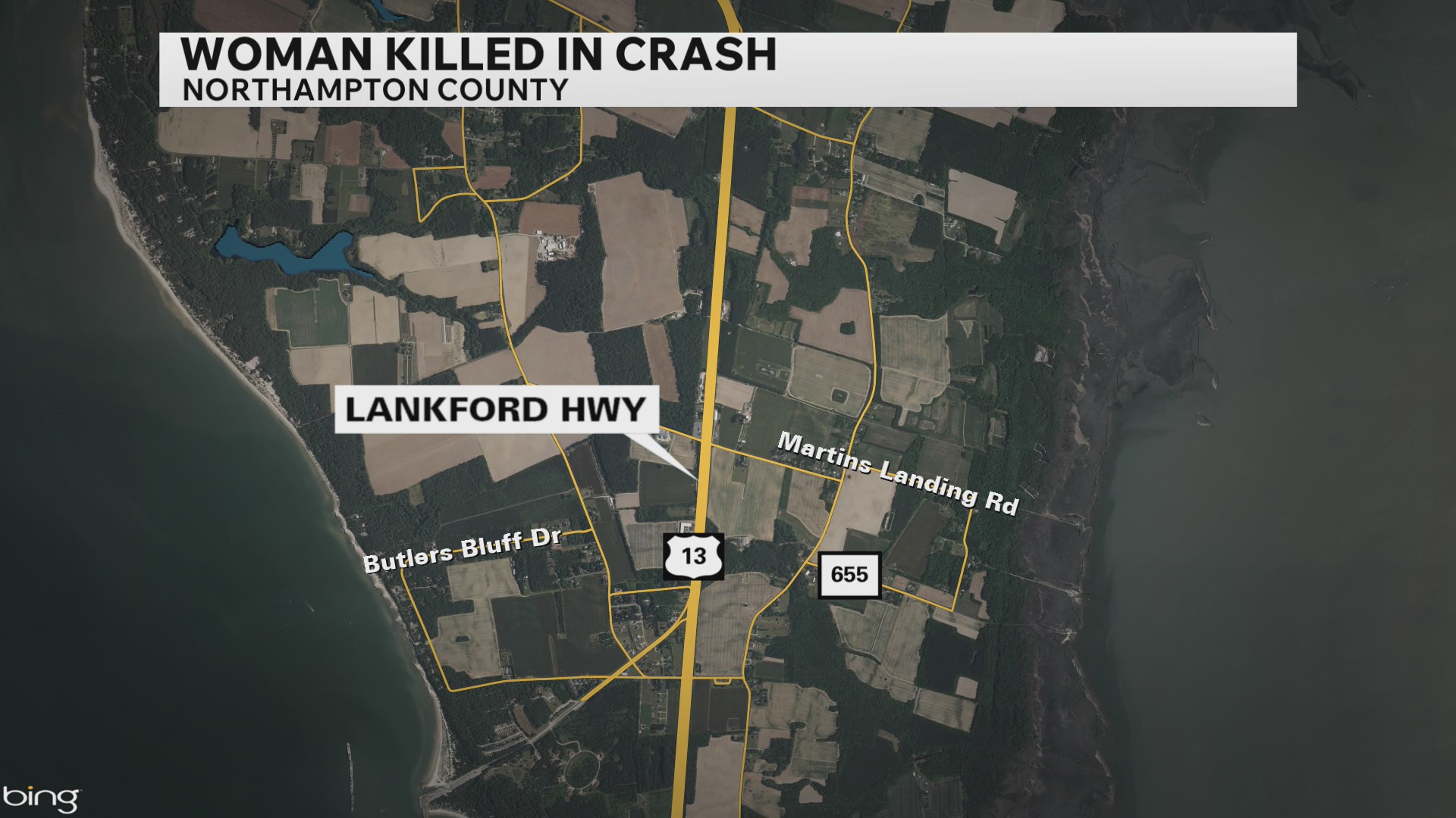 Woman dies in crash on Lankford Hwy in NHC; man charged
