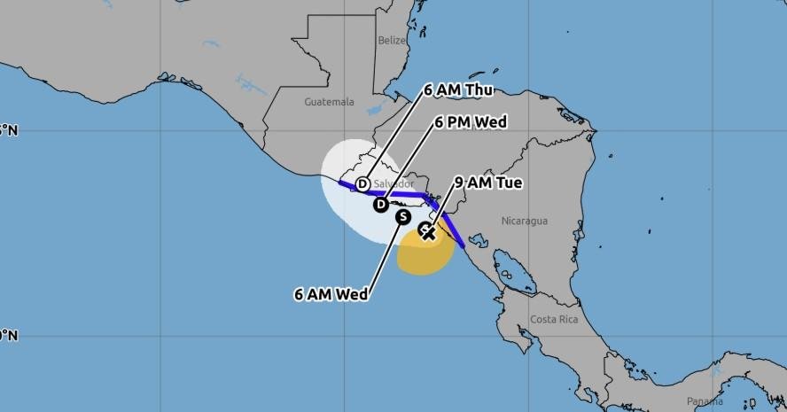 Central America on high alert for tropical storm Cristina