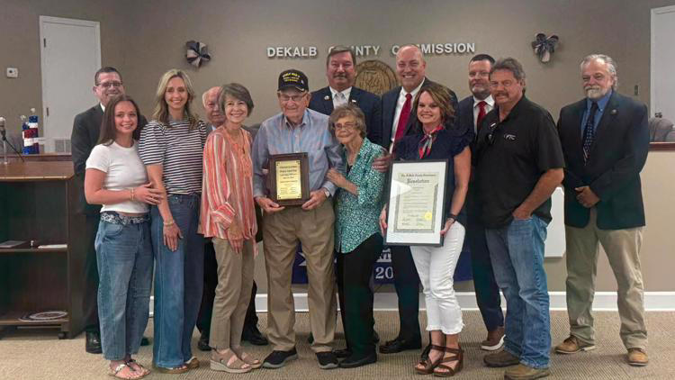 DeKalb County honors local couple celebrating 100th birthday and 75th ...