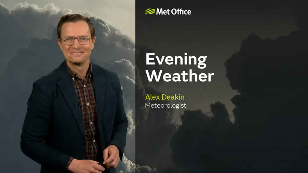 Met Office Tuesday evening weather forecast 09/06/2026