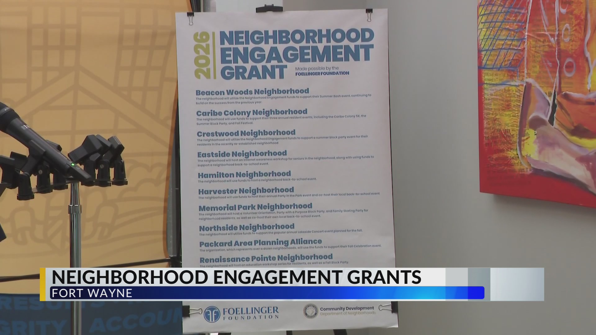 Neighborhoods awarded engagement grants