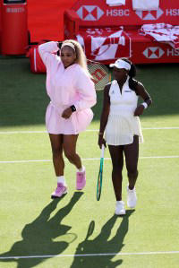 Serena Williams laces up pink Nikes for her return to the tennis court