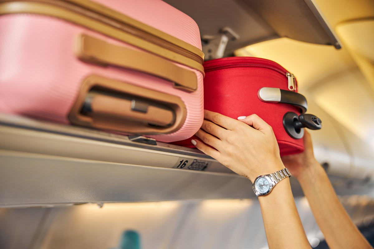 Overhead compartments could be locked during flights