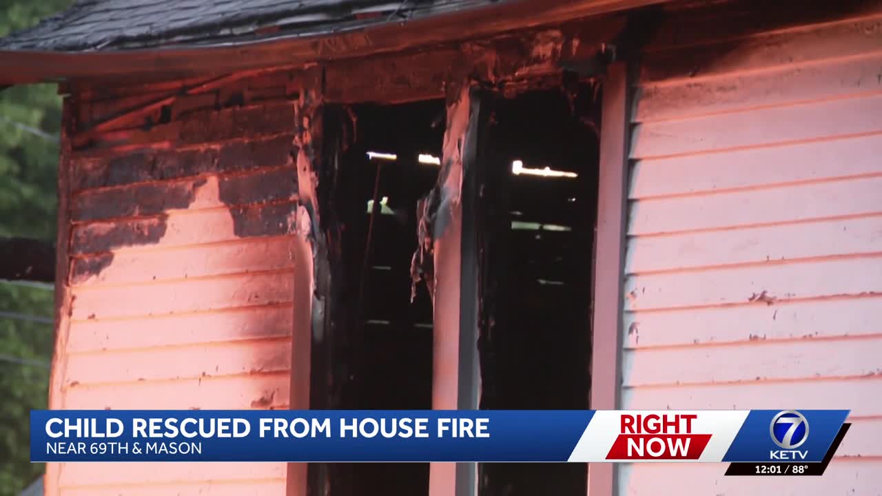 Child rescued from Omaha house fire
