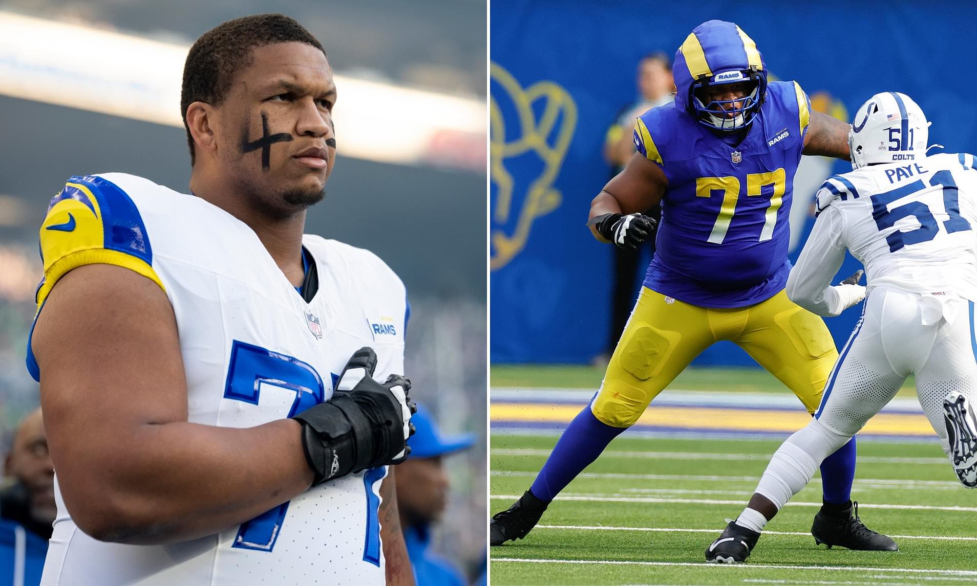Rams star arrested on domestic battery charge after officers spotted ...