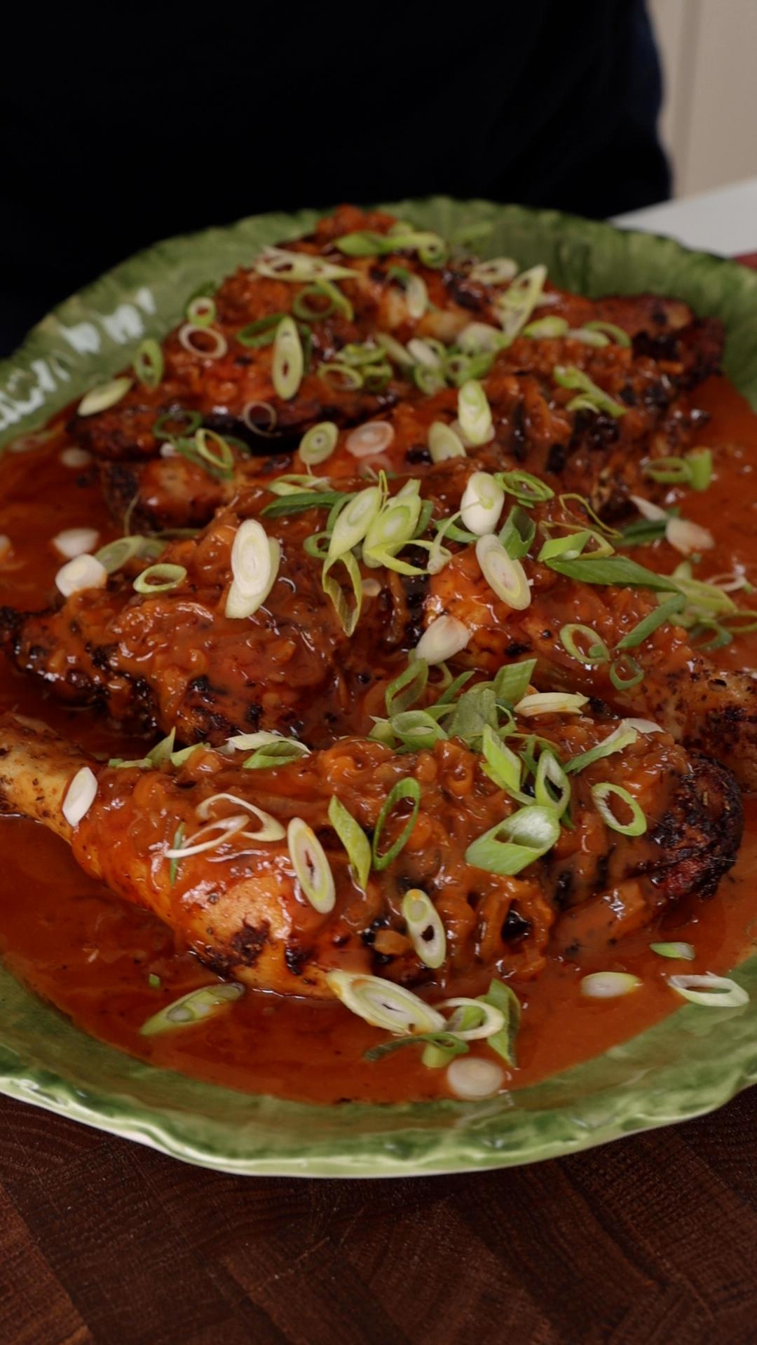 Creamy gochujang chicken