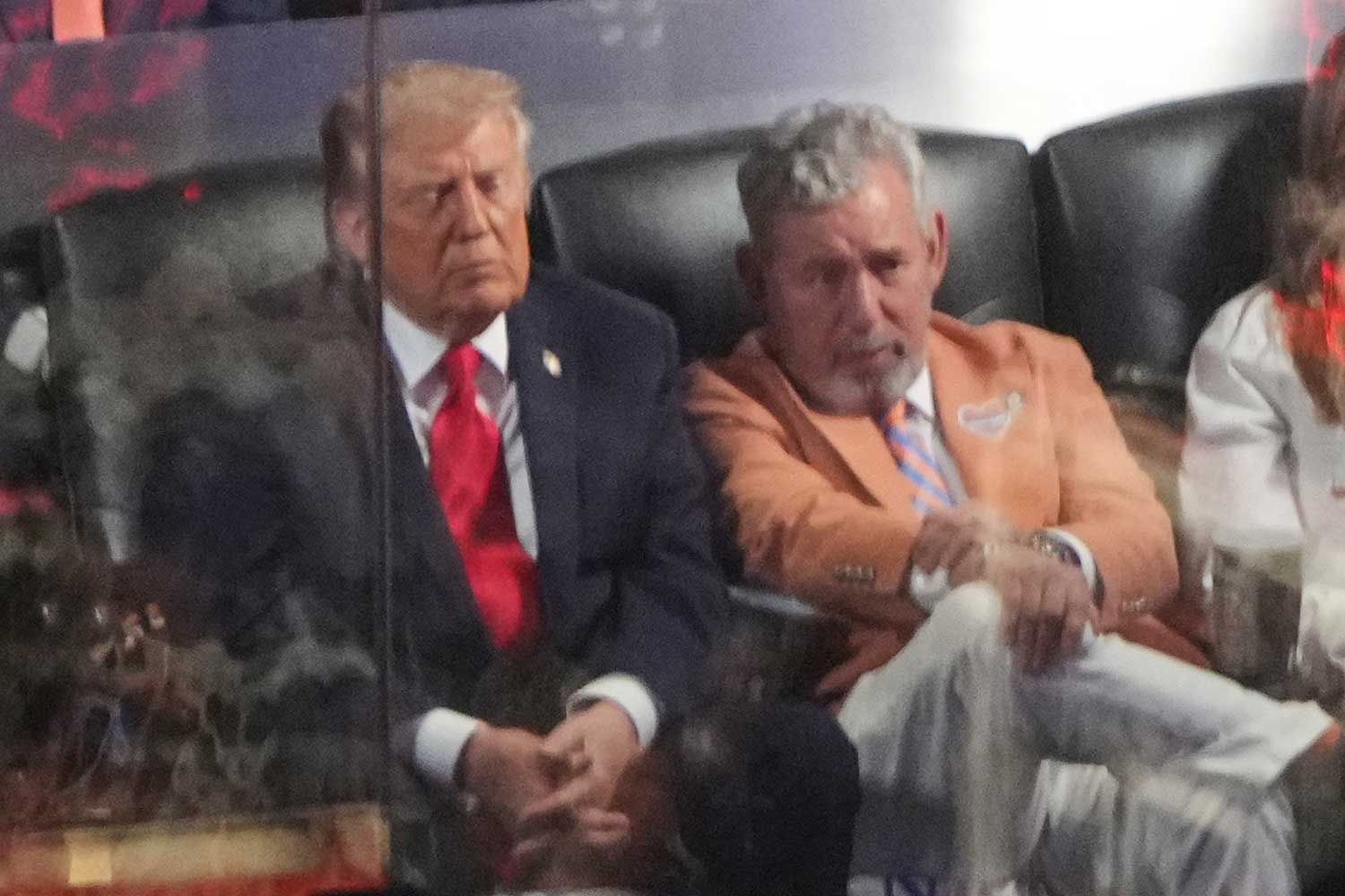 Trump slammed for appearing to fall asleep during NBA Finals game after ...