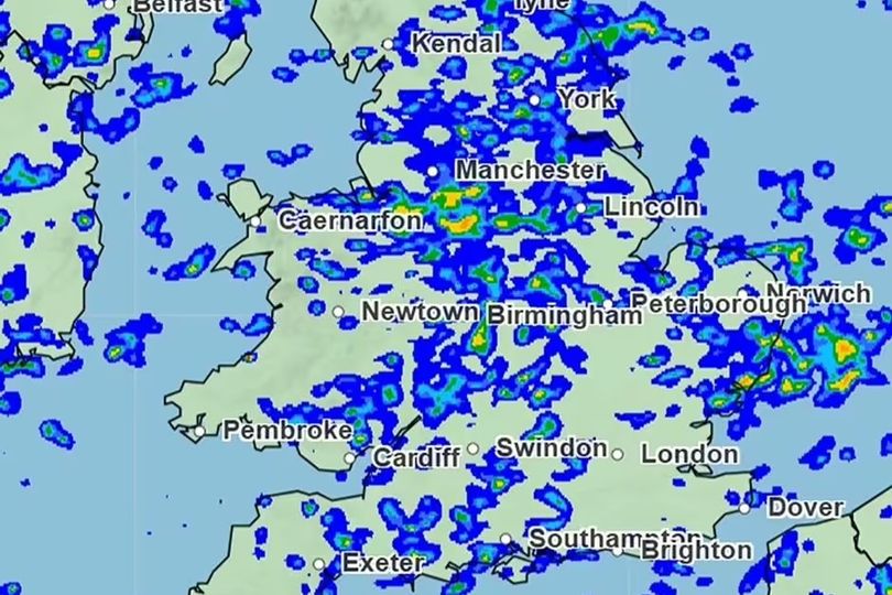 Newcastle upon Tyne named in full Met Office list of areas facing hail ...