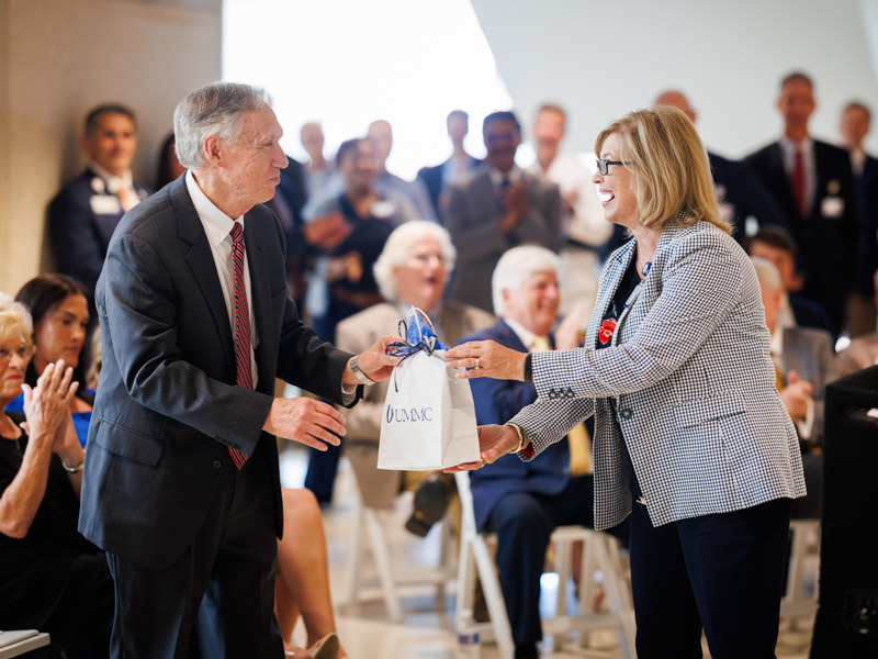 Dr. John E Hall honored for 50 years at UMMC