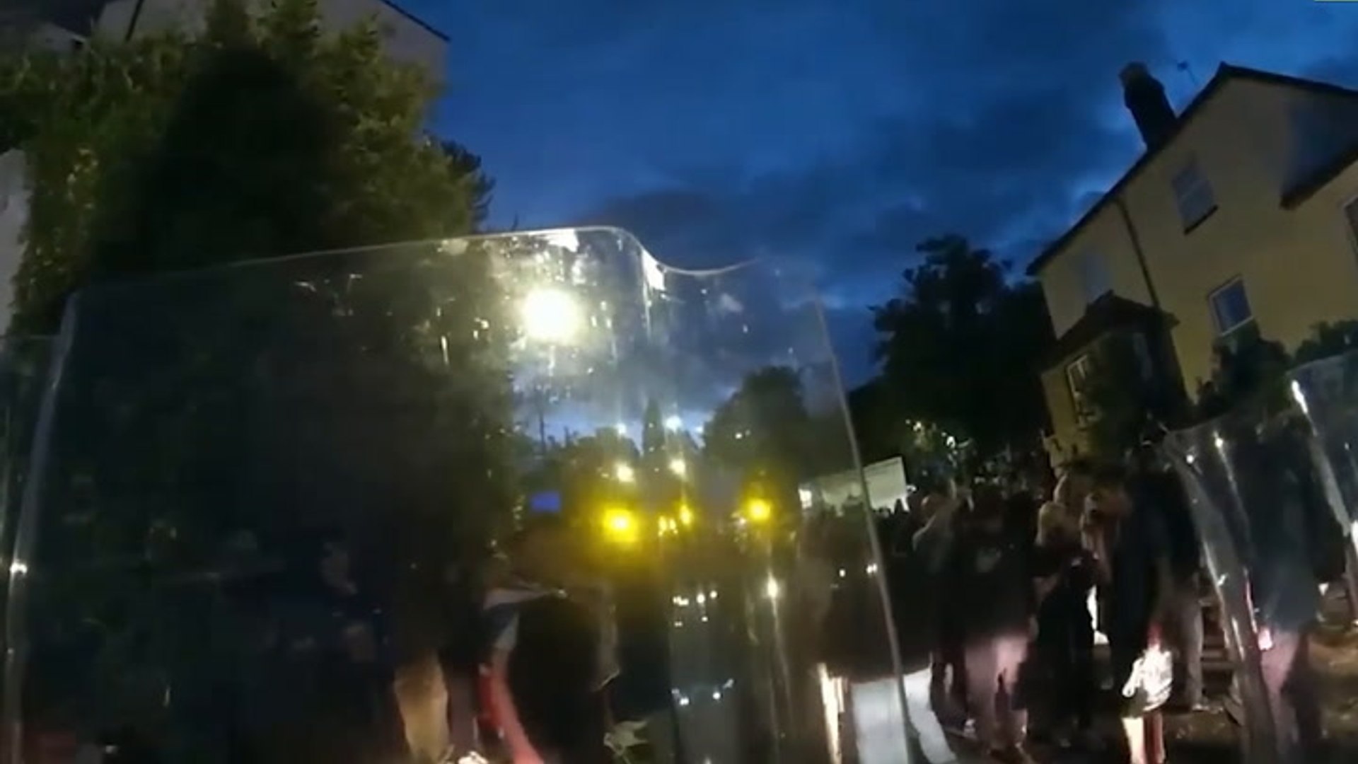 Man filmed throwing chair at police during Henry Nowak protest admits ...