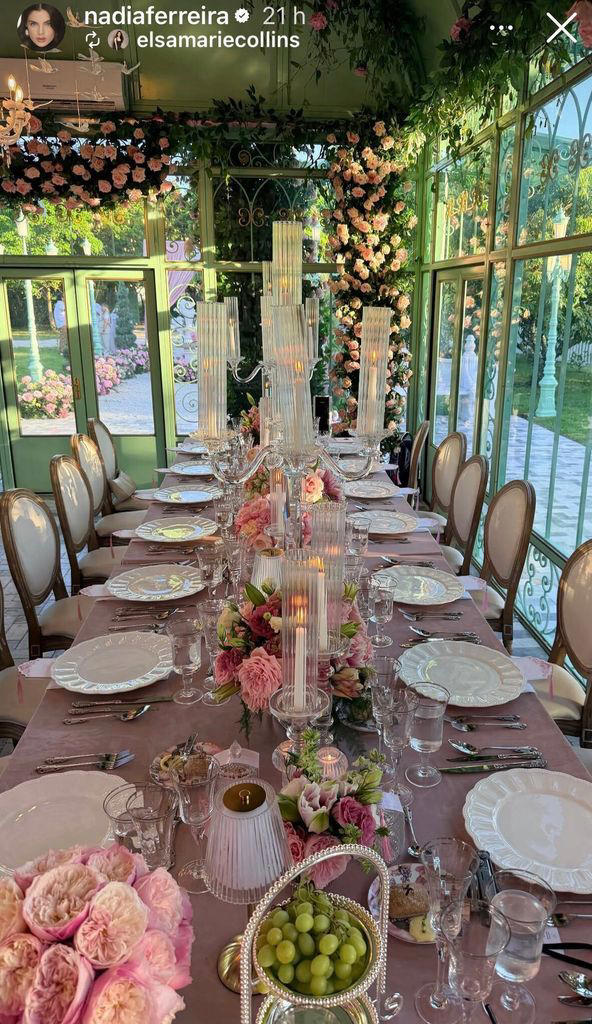 Nadia Ferreira and Marc Anthony’s enchanting garden baby shower ahead ...
