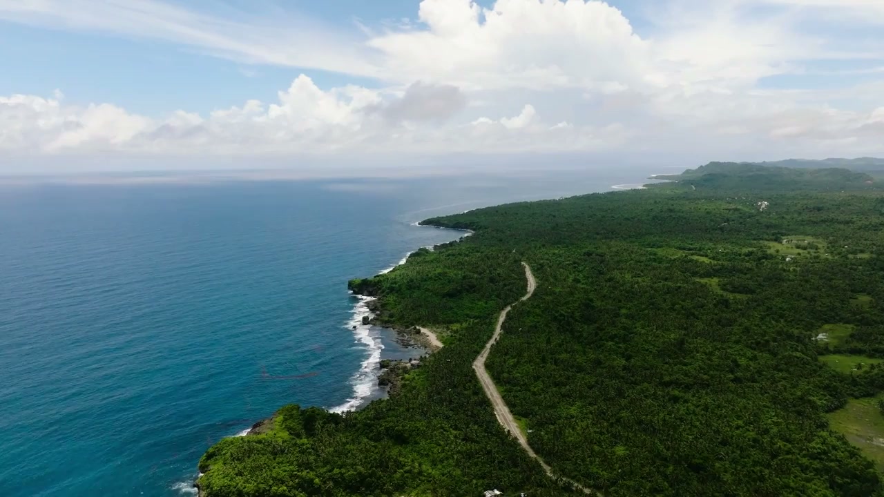 Siargao Island, Philippines: Drone views of Cloud 9 waves