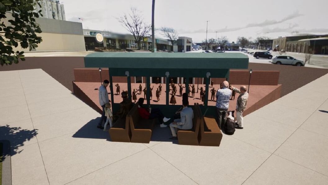 North Platte Canteen memorial sculpture offers personalized bricks