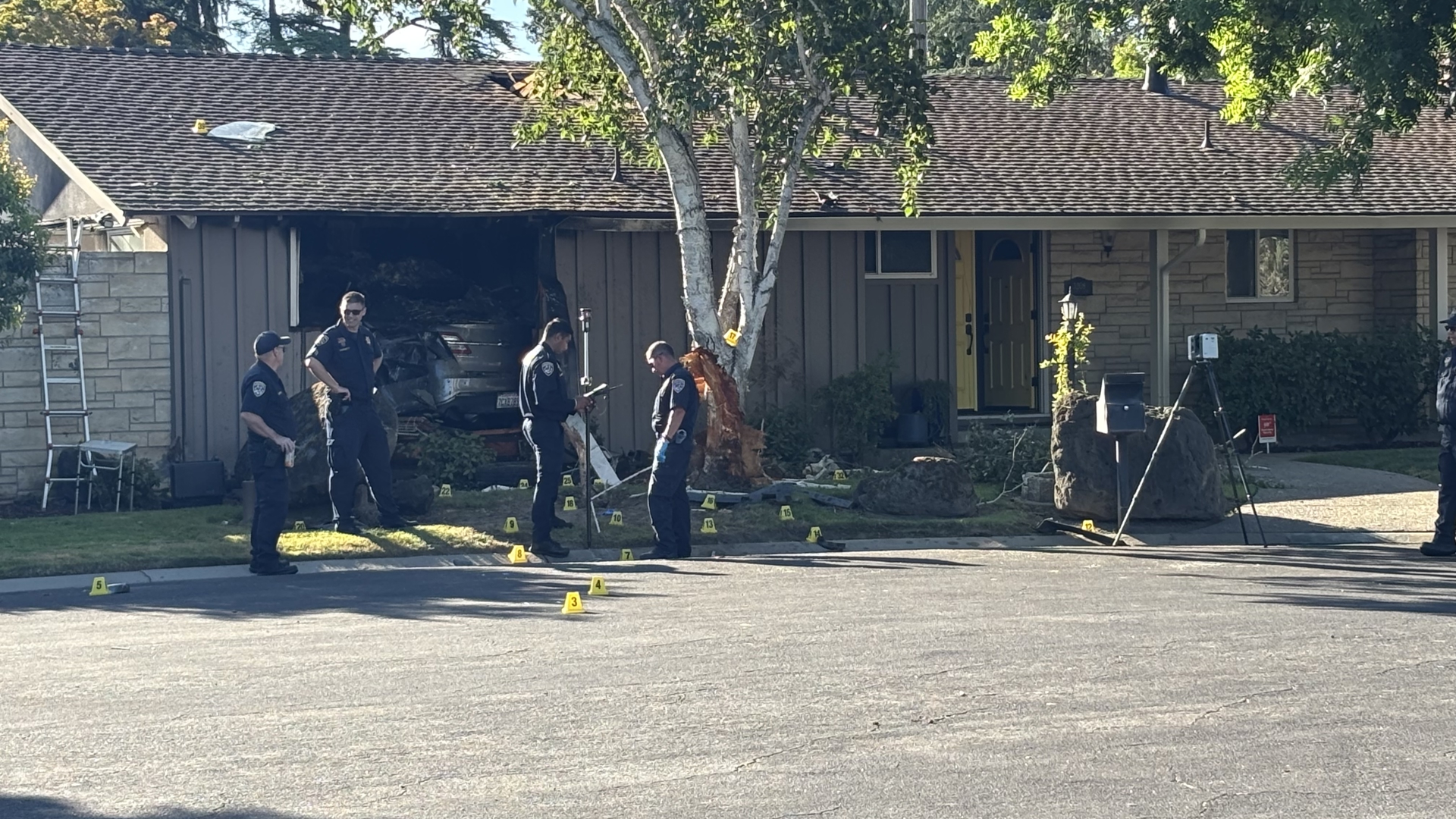 2 people are dead after car crashes into Modesto home