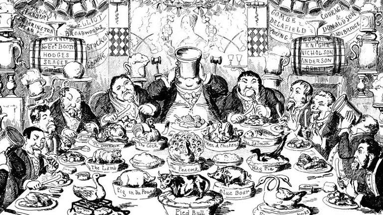 What a typical steakhouse was like in the 1800s