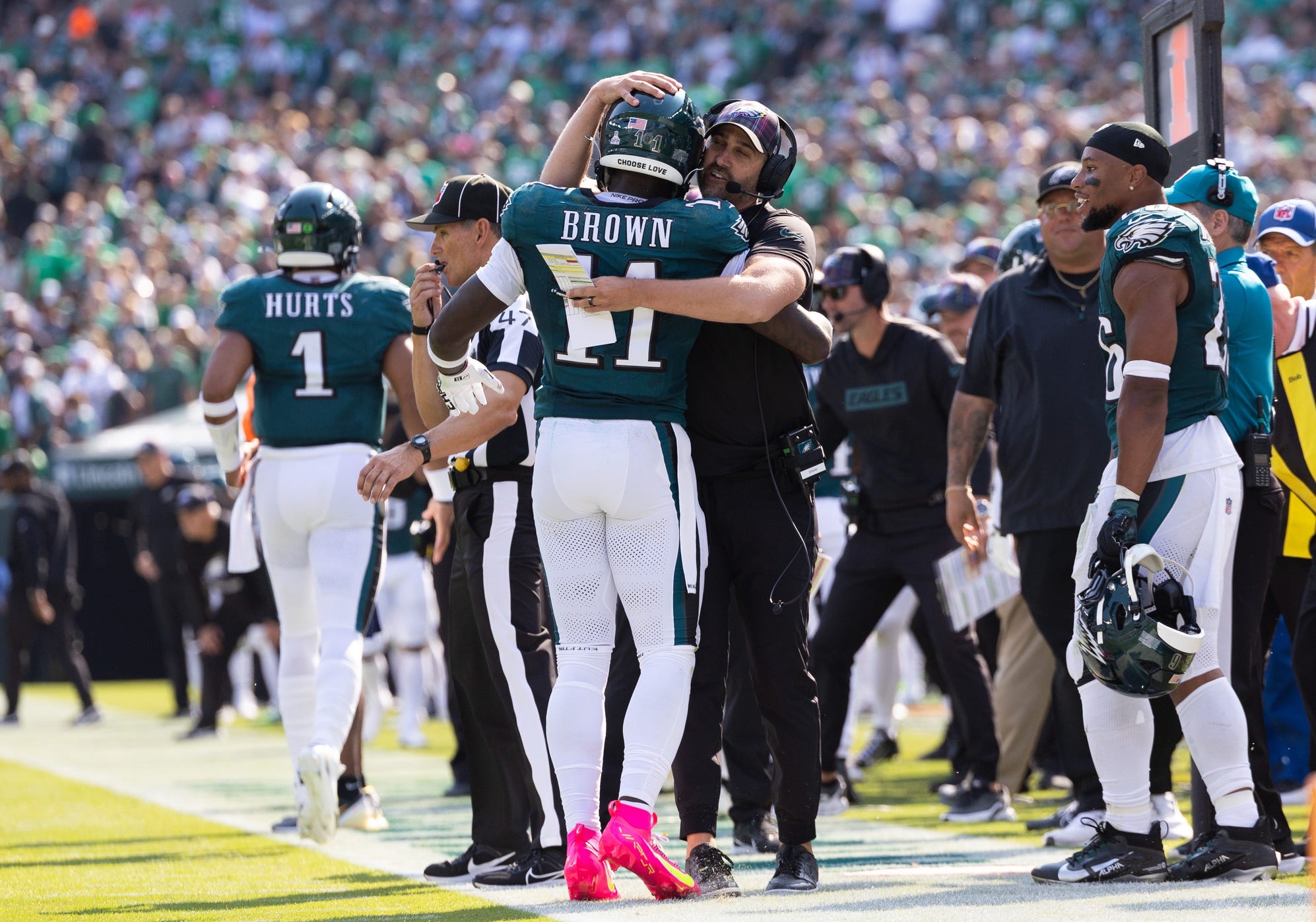 Nick Sirianni is excited about Eagles' WR room after AJ Brown trade