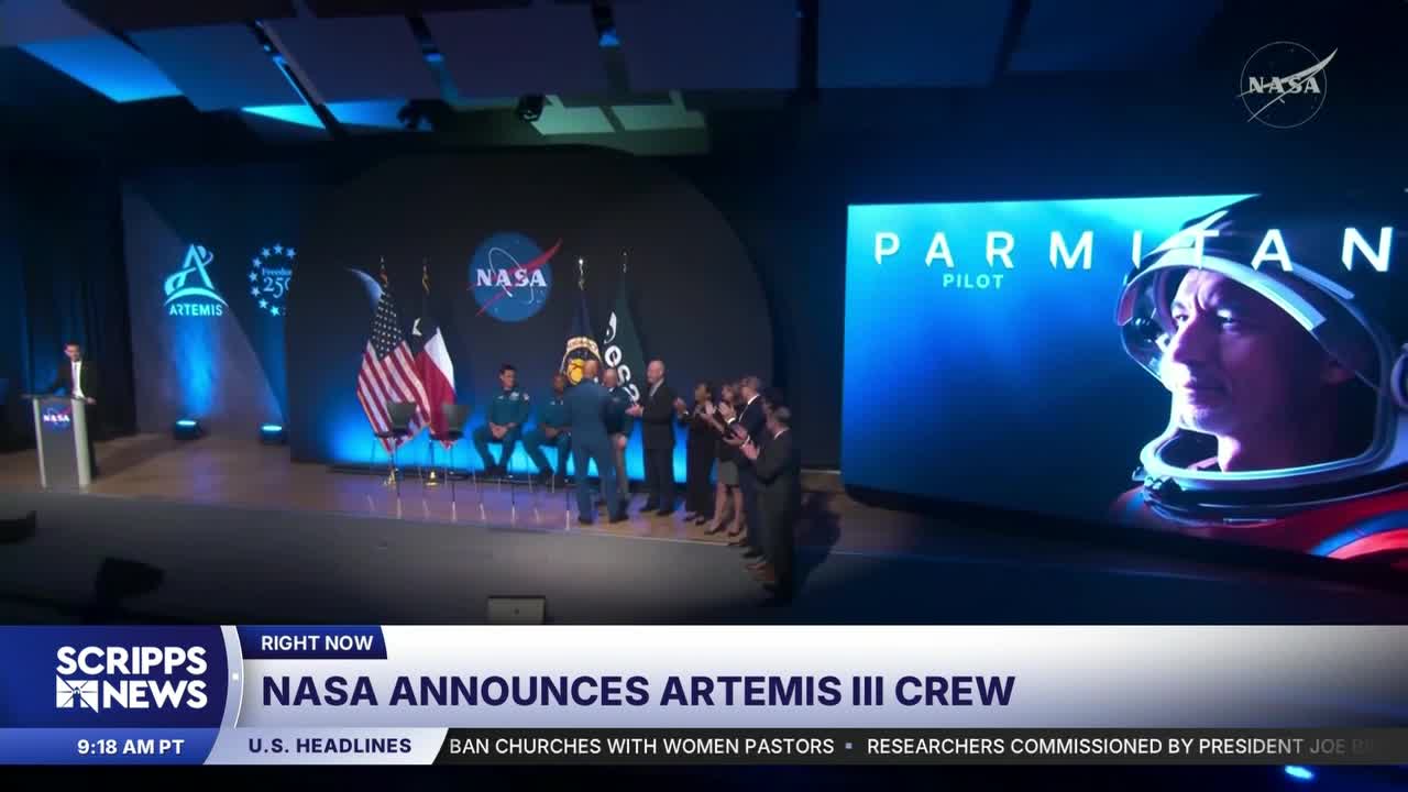 NASA unveils Artemis III crew