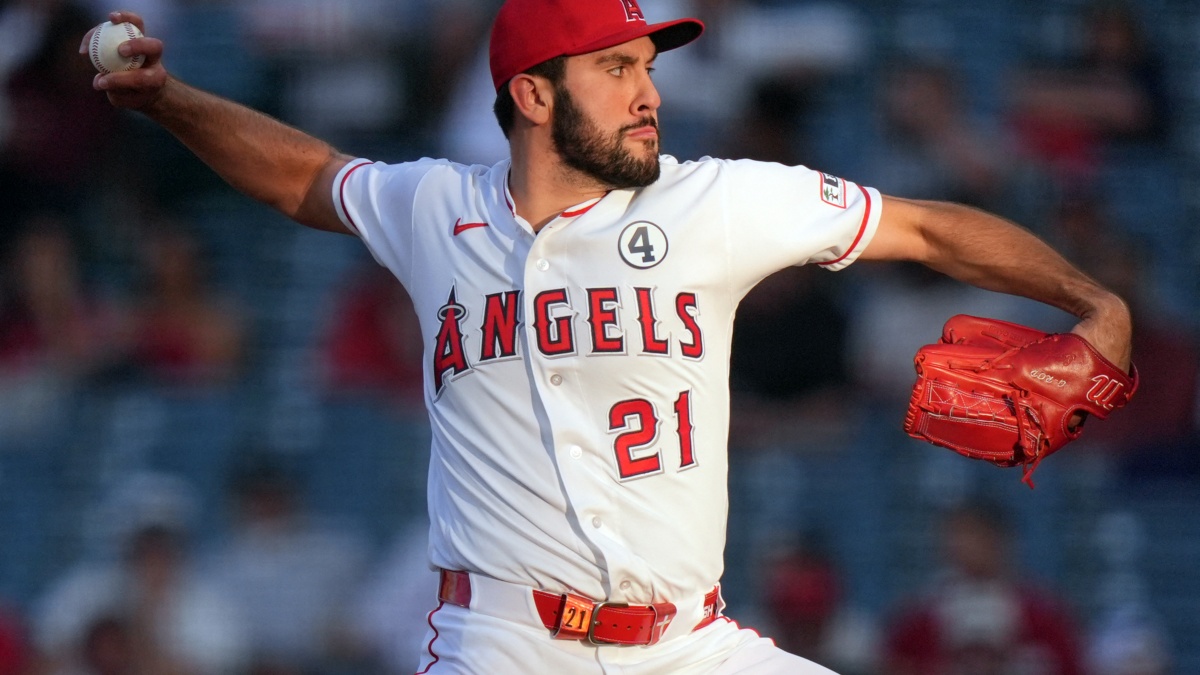 MLB: Grayson Rodriguez of the Angels throws a fiery glare at his ...
