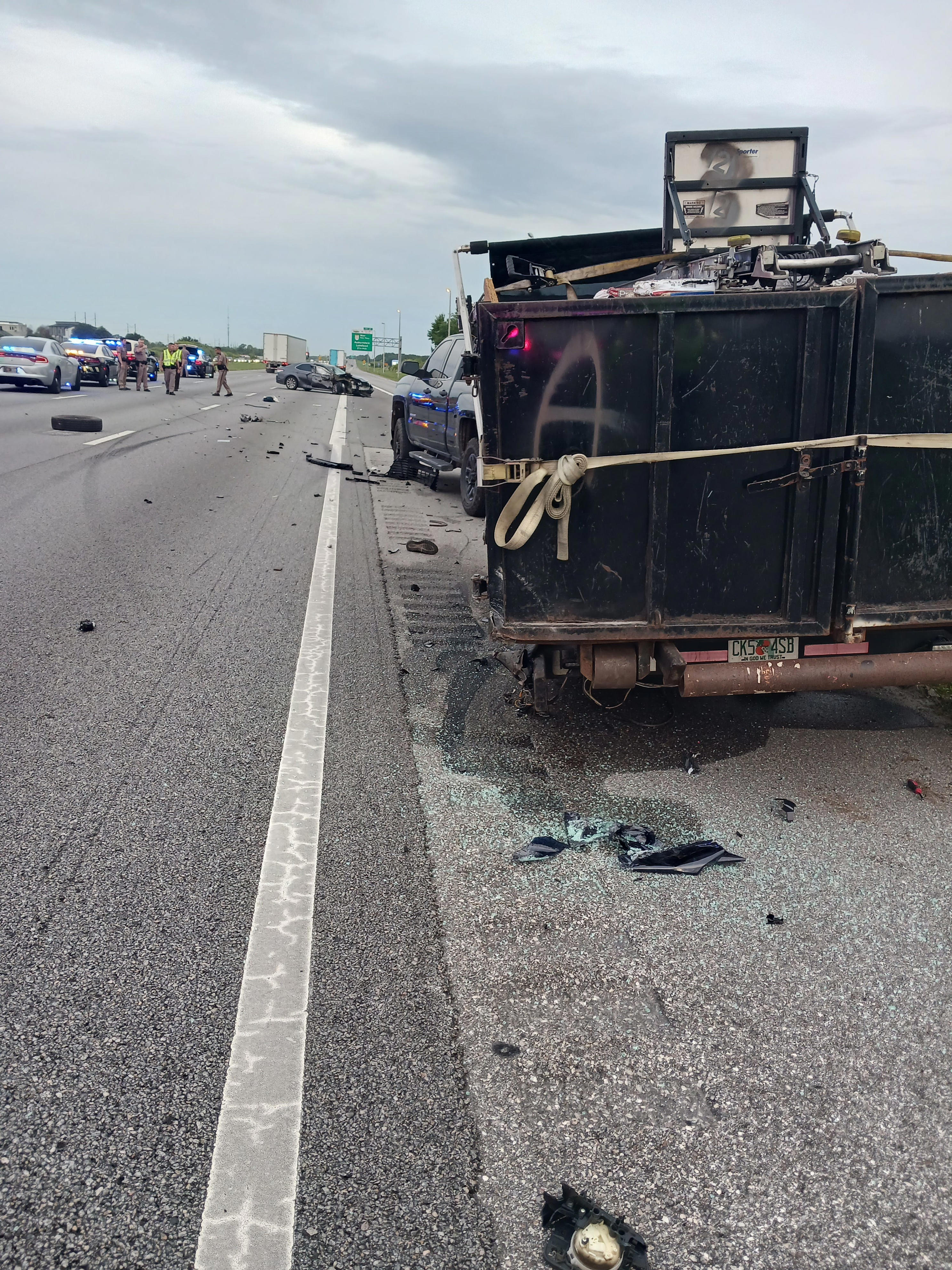 Man fatally struck while standing next to stopped truck on I-4 in Polk