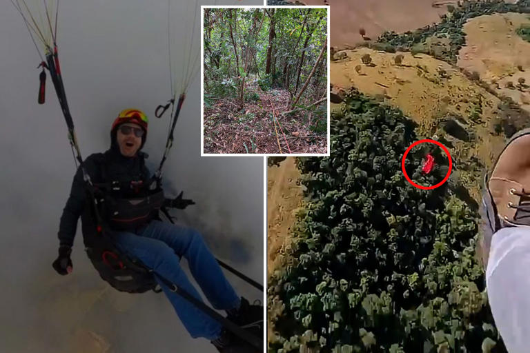 Pilot filmed horrific moment paraglider crashed and plummeted to his death