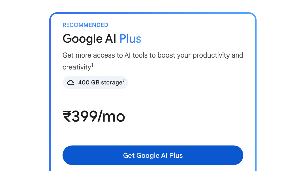 Google AI Plus now offers 400GB storage at the same price: Here is how ...