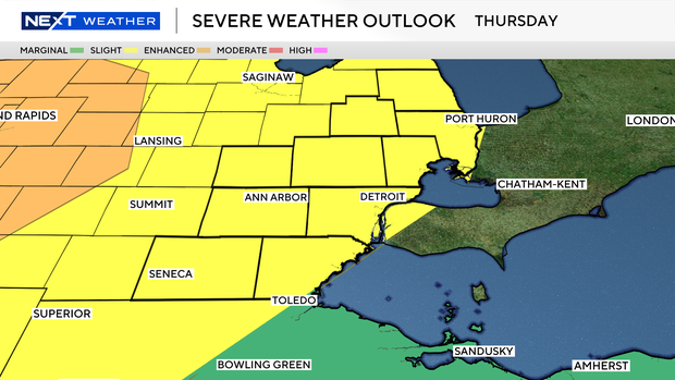 Heat and humidity building in metro Detroit, tornado warnings reported ...