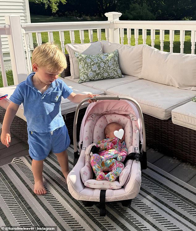 Karoline Leavitt shares sweet family photos from maternity leave a ...