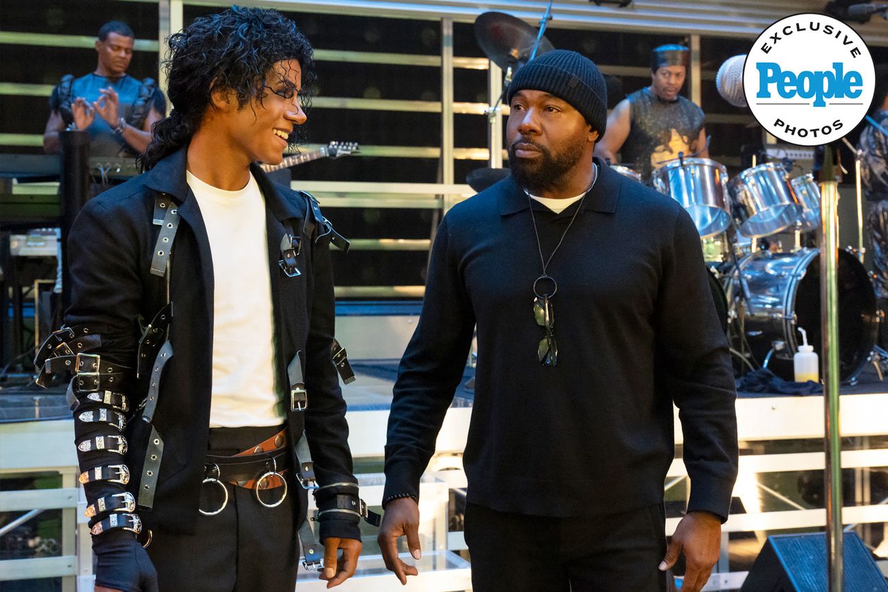 Michael behind-the-scenes photos reveal how the film recreated Michael ...