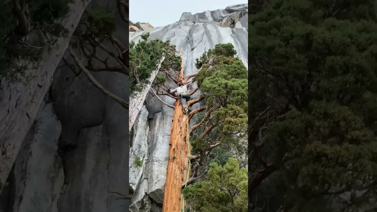 The craziest start to a rock climb?