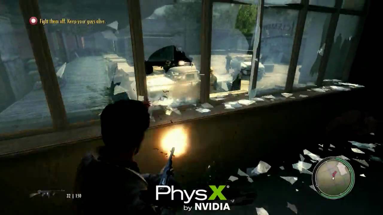 Mafia II's realistic destruction: NVIDIA PhysX gameplay demo