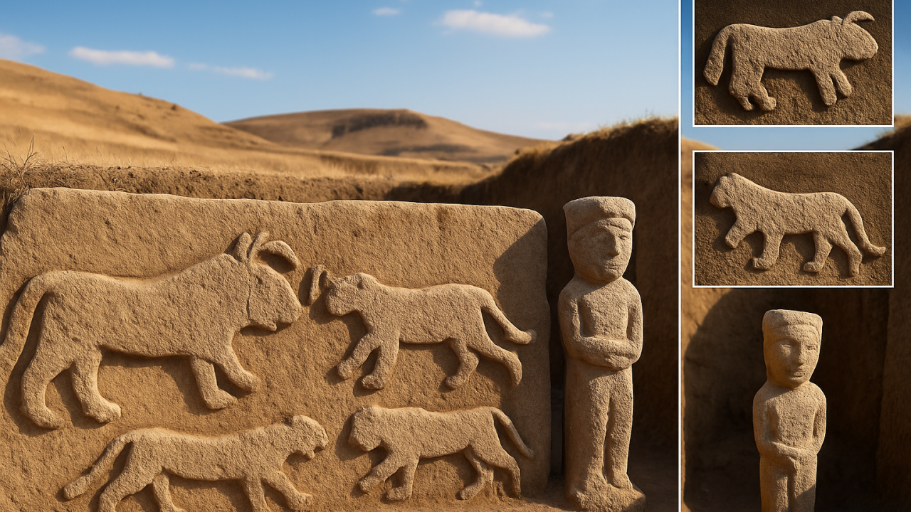 10,000-year-old stone figures emerge at Sayburc, Turkey