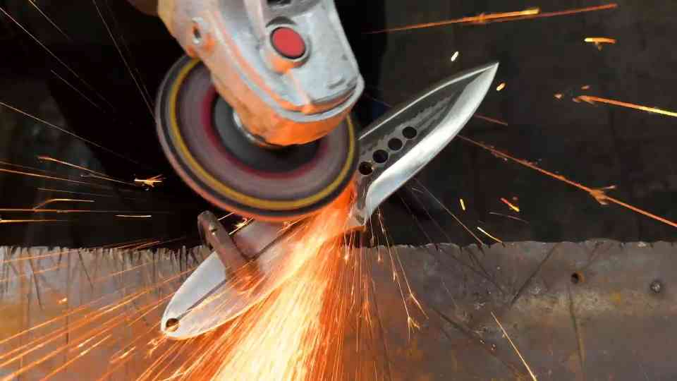 He forged screws into a blade - then the scrap became a masterpiece ...