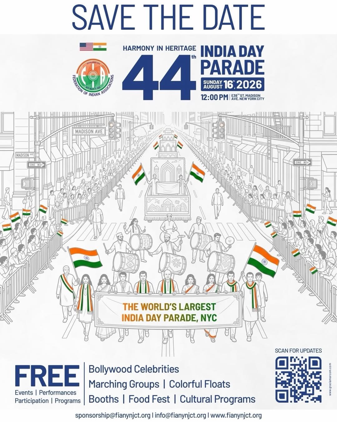44th annual India Day Parade, NYC