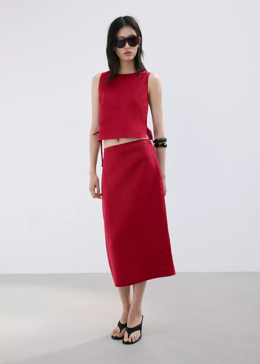 Mango's £23 linen skirt is summer's perfect statement piece for ...