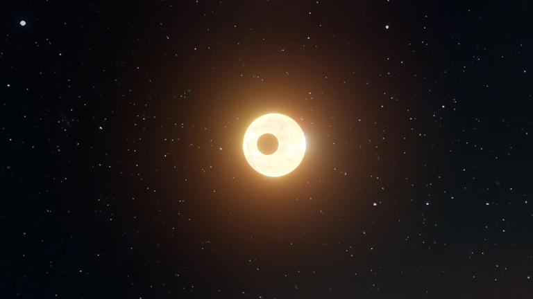 The sun is 400 times wider than the moon, yet looks the same size