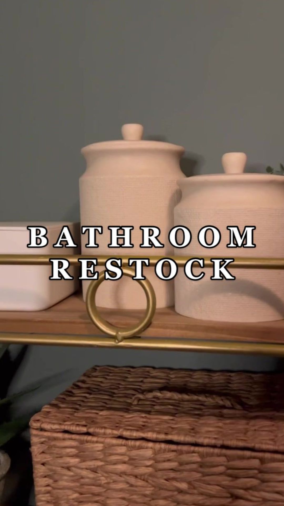 Speedy bathroom restock: Satisfying ASMR routine