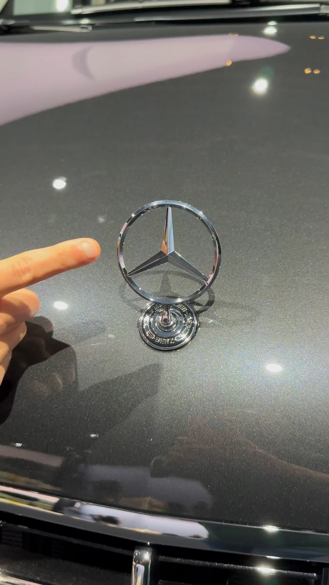 Mercedes star emblem with a modern look
