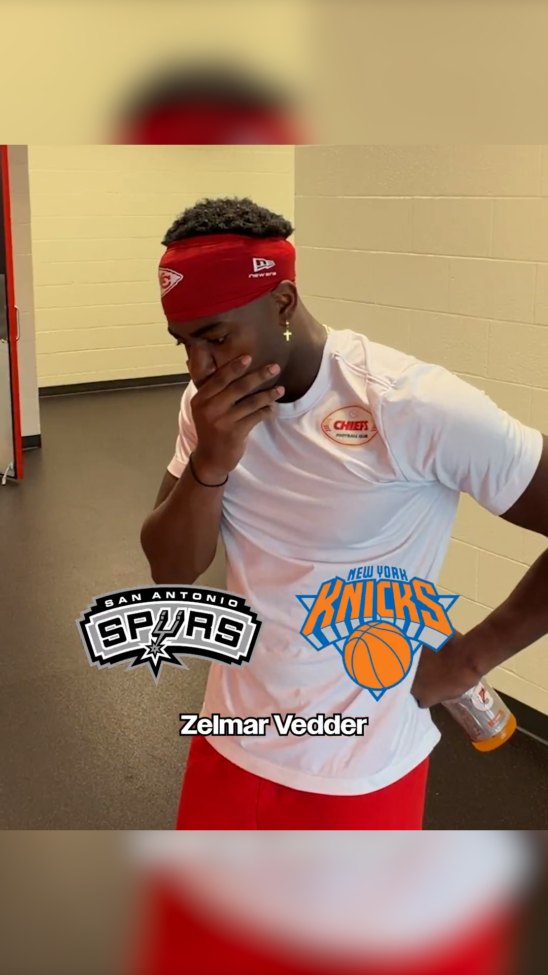 Kansas City Chiefs players pick between San Antonio Spurs and New York ...