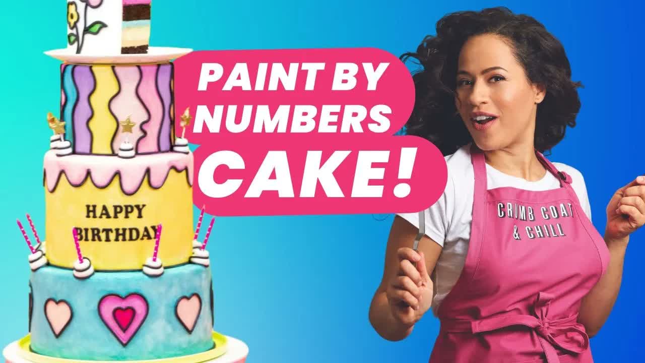 Elevate your baking with a paint by numbers cake