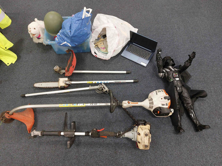 Laptops, petrol strimmers, and children's toys among suspected stolen ...