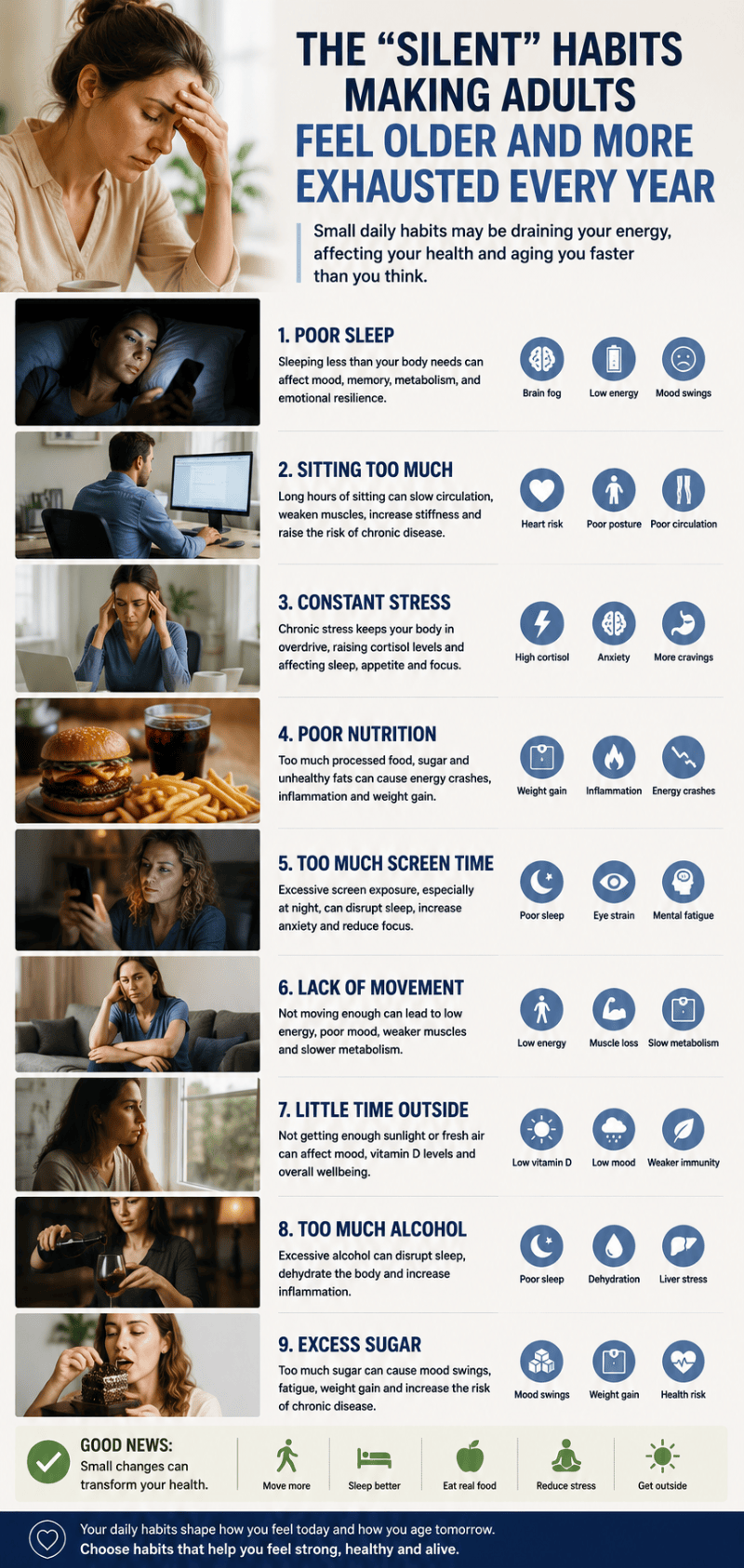The silent habits doctors say are making adults feel older and more ...