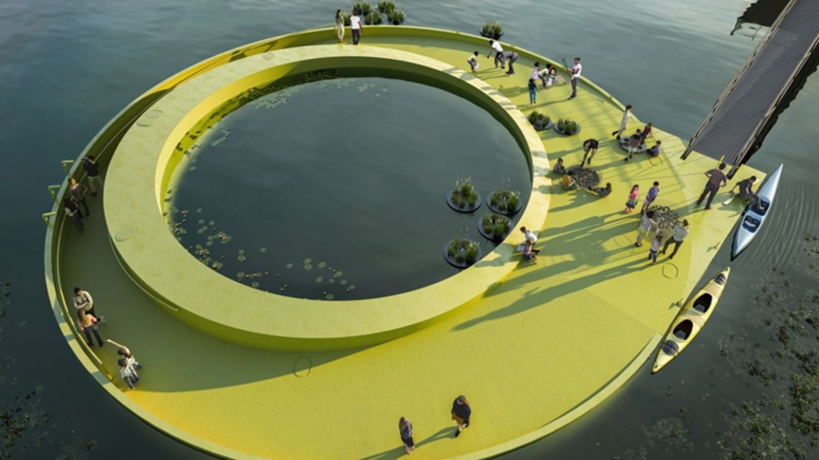 75-foot-wide floating public space making its way to the Schuylkill River