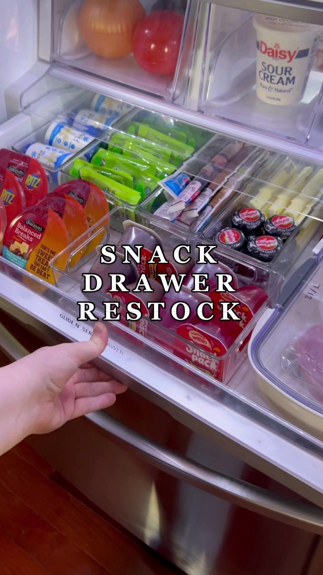 Snack drawer organization: Calm and satisfying ASMR