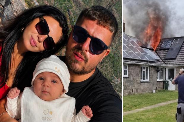 £1,400 raised for family made homeless after devastating roof fire