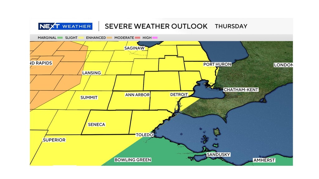 Heat and humidity building in metro Detroit, tornado warnings reported ...